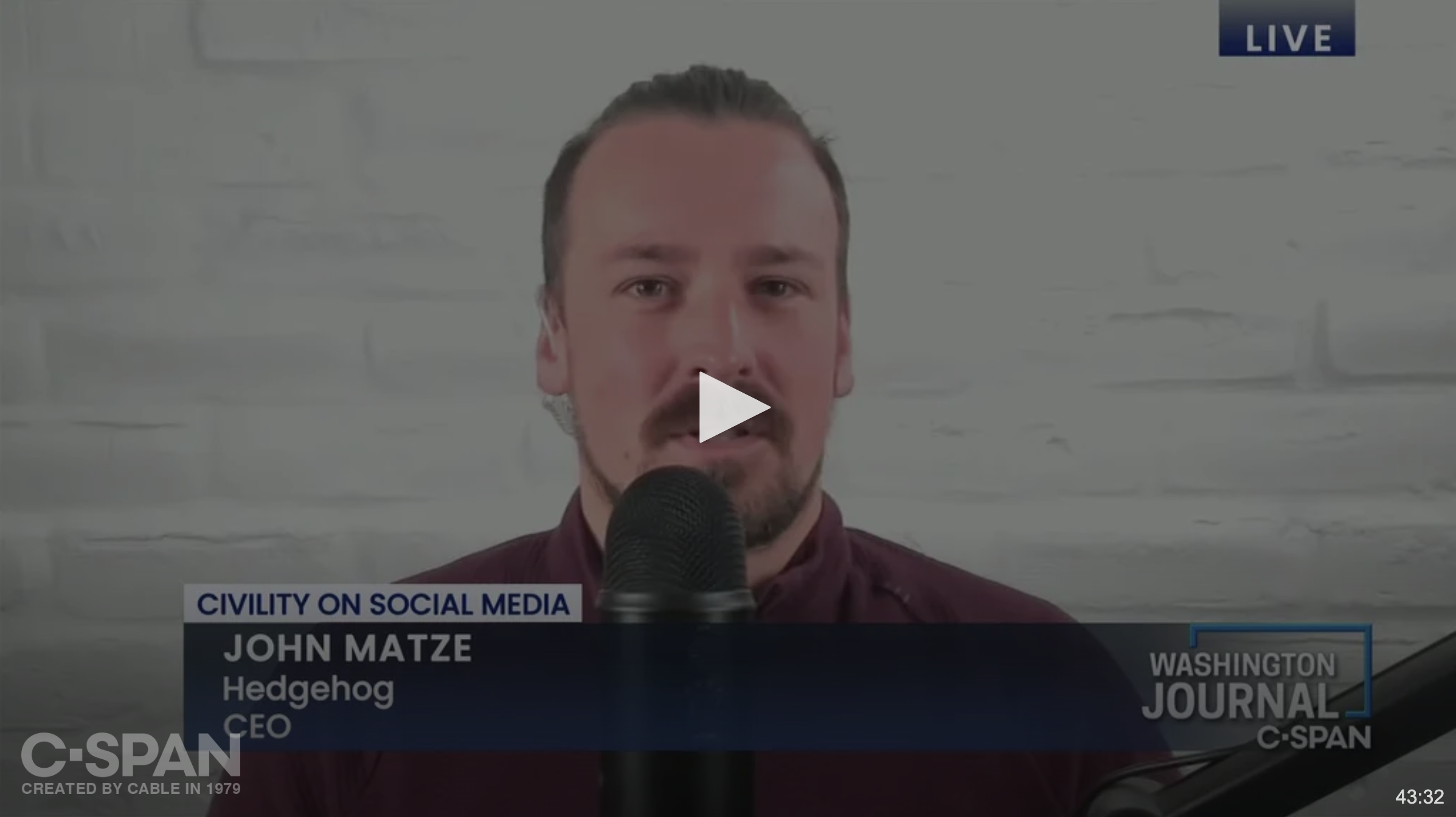 Interview: Civility and Social Media | John Matze